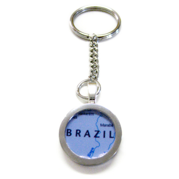 Kiola Designs | Accessories | Brazil Map Keychain | Poshmark